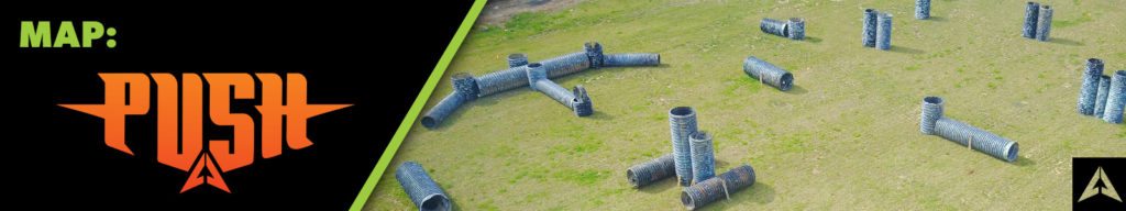Field Map - Push Speedball - LVL UP Sports Paintball Park